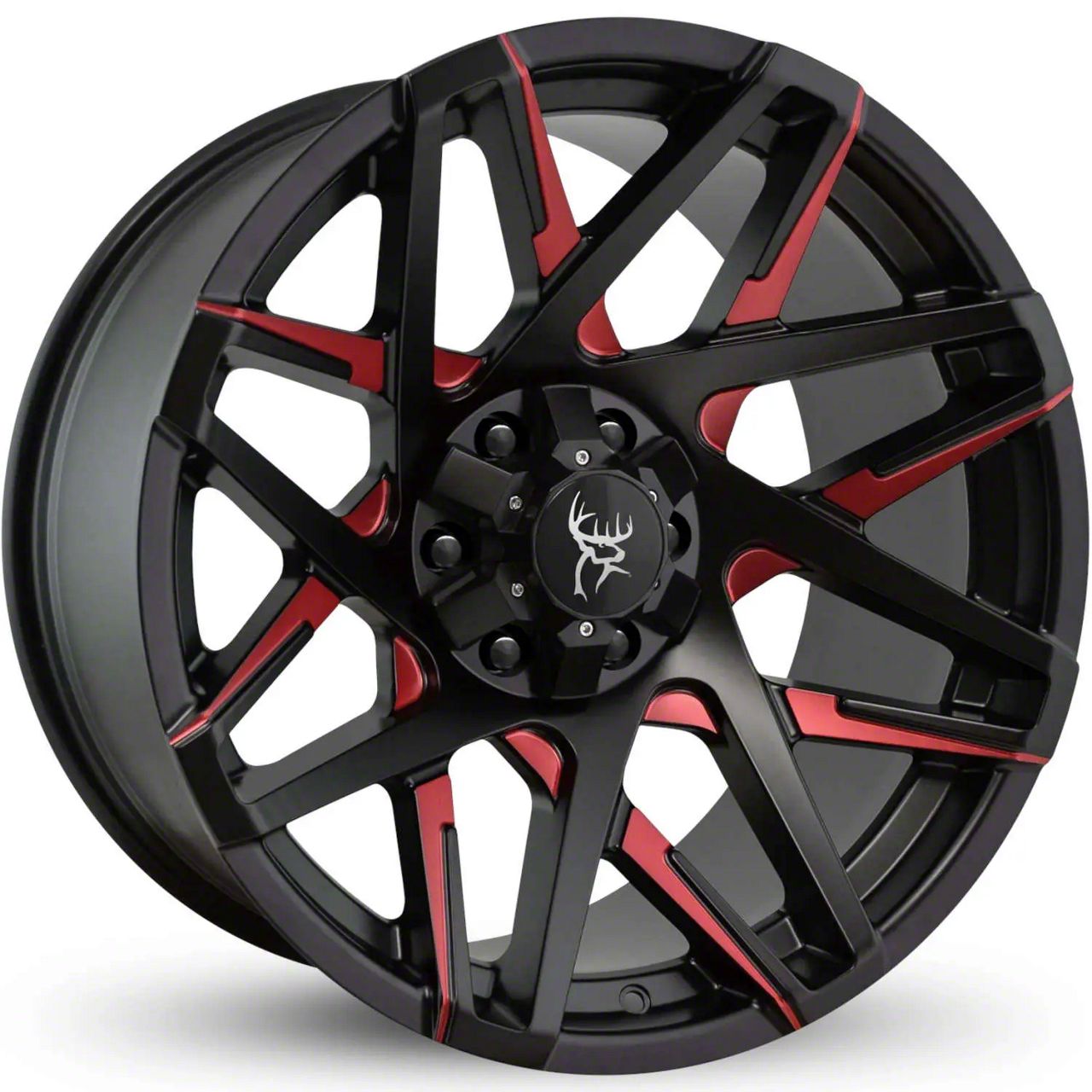 Buck Commander Toyota 4-Runner Canyon Satin Black Milled Face with Red ...