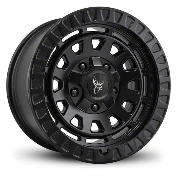Buck Commander Jeep Gladiator Venture Satin Black Wheel; 17x9; -12mm ...