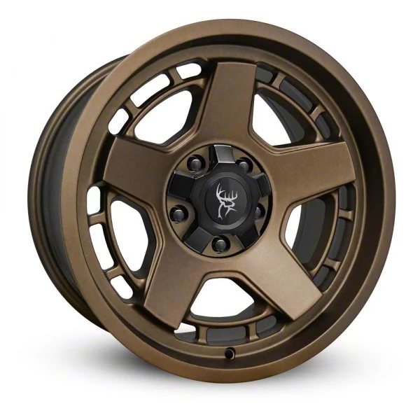 Buck Commander Jeep Wrangler Atlas Satin Bronze Wheel; 17x9; -12mm ...