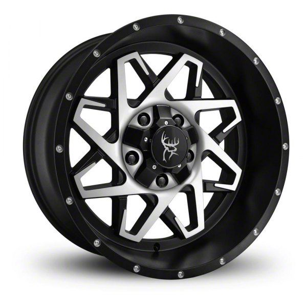 Buck Commander Titan XD Caliber Satin Black Machined Face 6-Lug Wheel ...