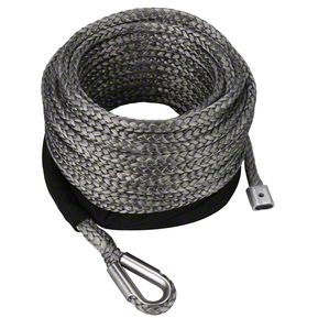 Bulldog Winch Jeep Gladiator 9mm x 100-Foot Synthetic Rope; 17,600 lb ...