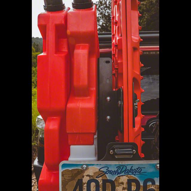 C4 Fabrication Tacoma Rotopax/Maxtrax Mount with License Plate Mount ...