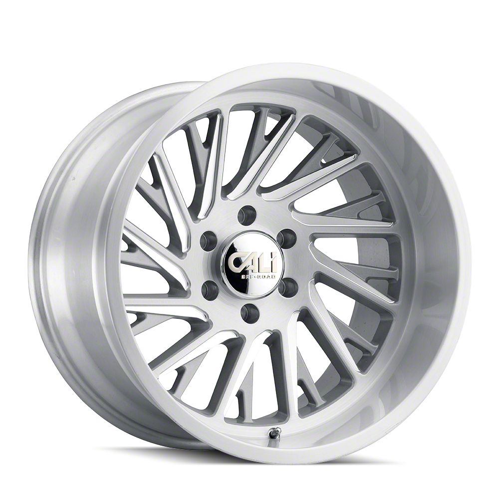 Cali Off-Road Titan Purge Brushed and Clear Coated 6-Lug Wheel; 20x12 ...