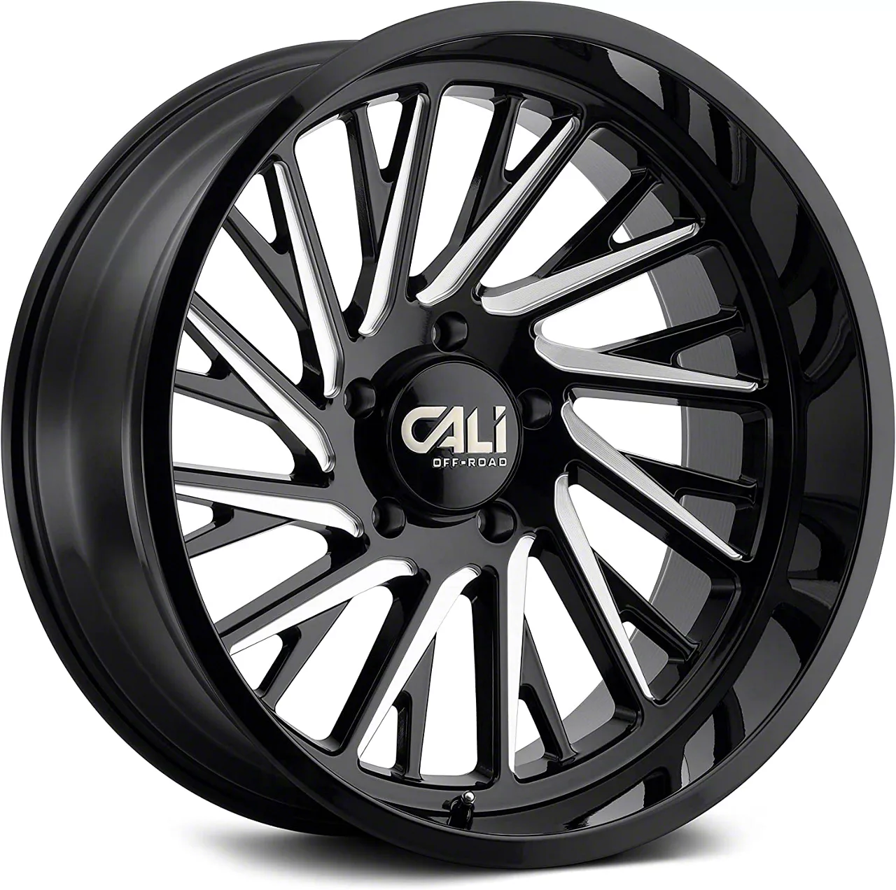 Cali Off-Road Tacoma Purge Gloss Black Milled 6-Lug Wheel; 20x12; -51mm ...