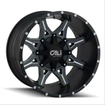 Cali Off-Road Toyota 4-Runner Obnoxious Satin Black Milled 6-Lug Wheel ...