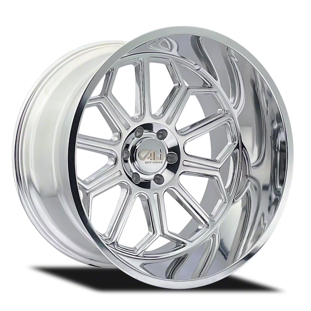 Cali Off-Road Bronco Auburn Polished 6-Lug Wheel; 22x12; -51mm Offset ...