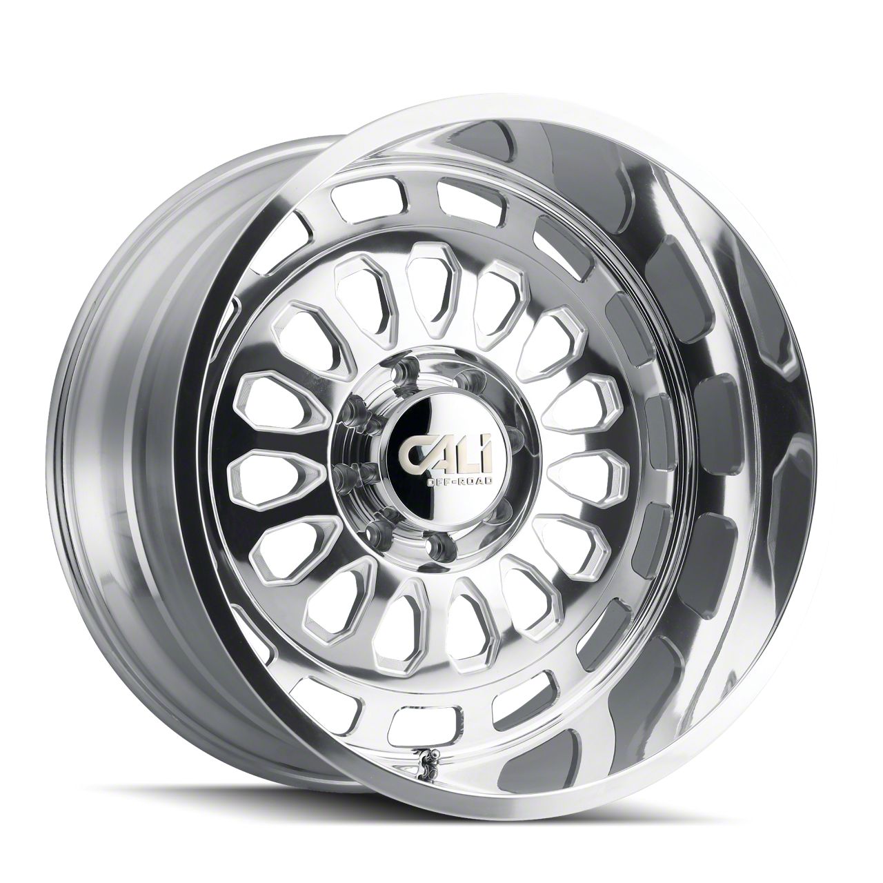 Cali Off-Road Titan Paradox Polished 6-Lug Wheel; 24x14; -76mm Offset ...