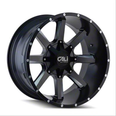 Cali Off-Road Tundra Busted Satin Black Milled 6-Lug Wheel; 20x12 ...