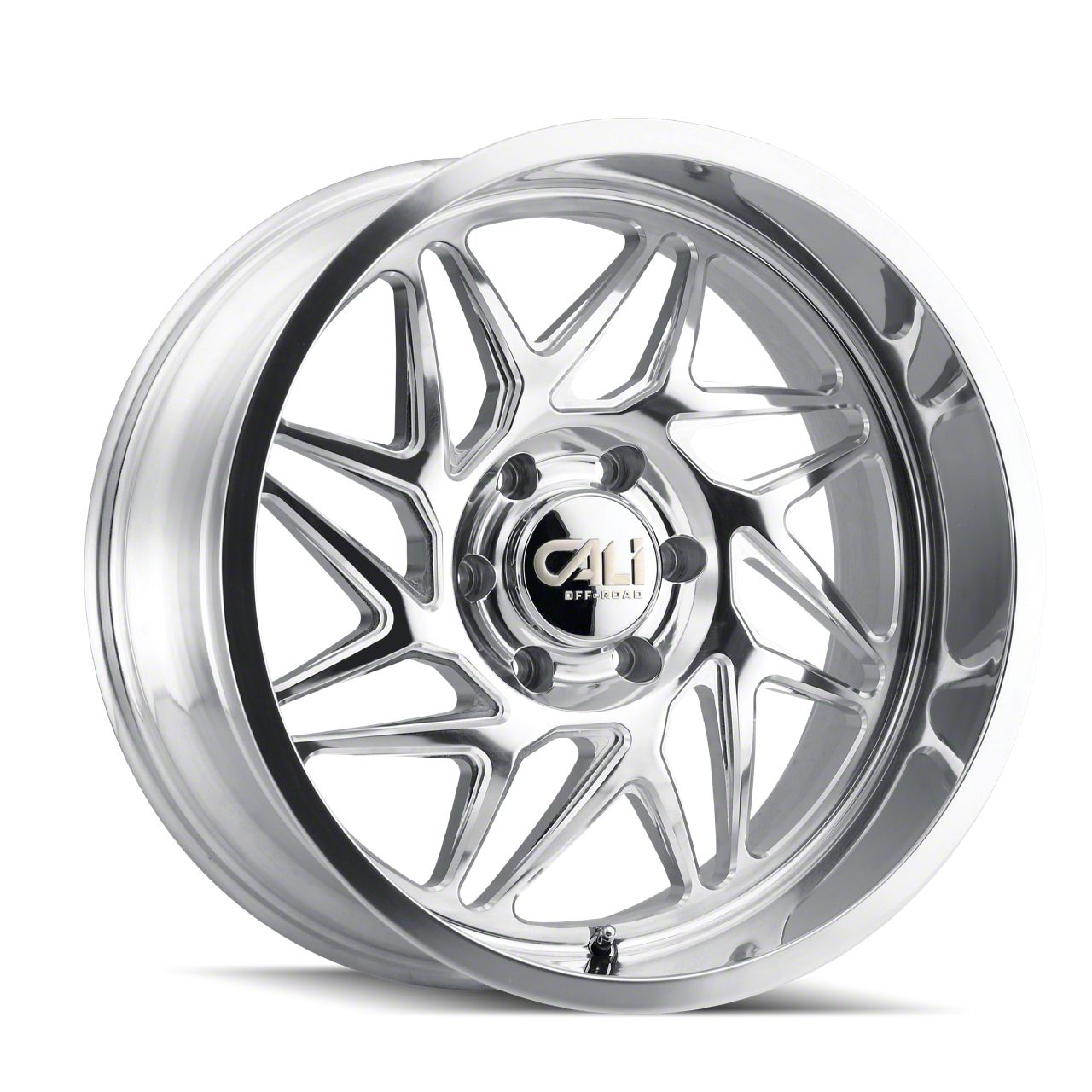 Cali Off-Road Tundra Gemini Polished 6-Lug Wheel; 20x12; -51mm Offset ...