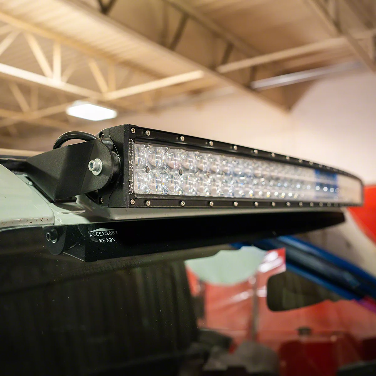 Bronco 42-Inch Curved LED Light Bar with Roof Mounting Brackets; Combo ...