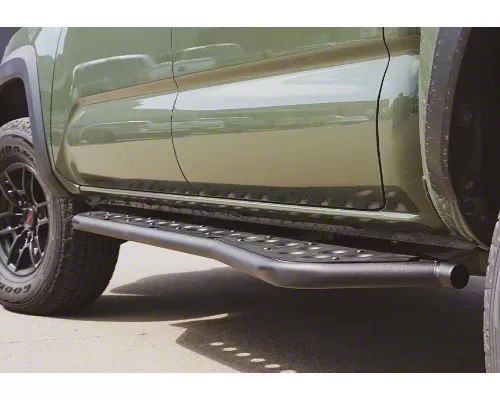 Cali Raised LED Tacoma Step Edition Bolt On Rock Sliders with Raw ...