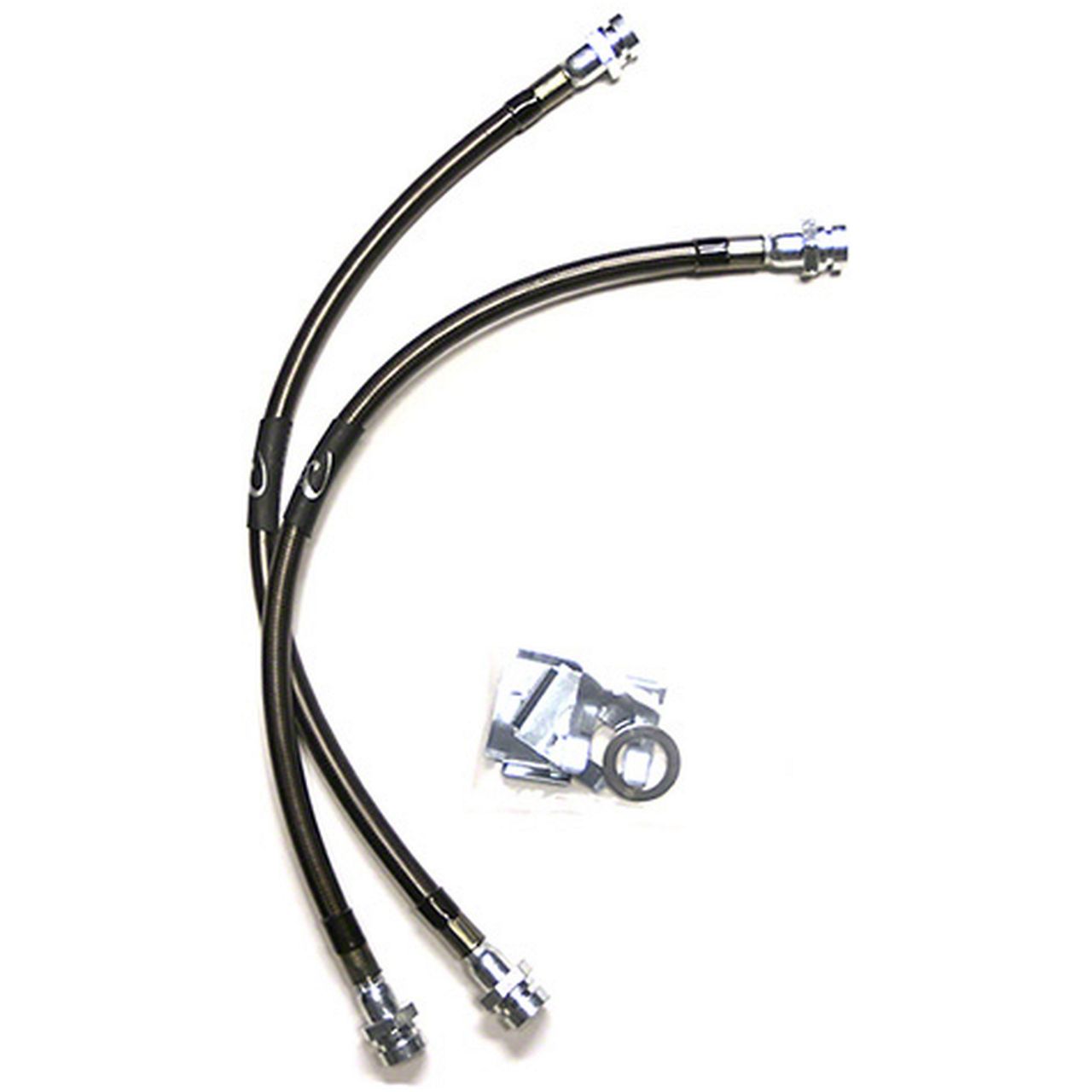 Camburg Tacoma Braided Stainless Steel Front Brake Line Kit; 16-Inch ...