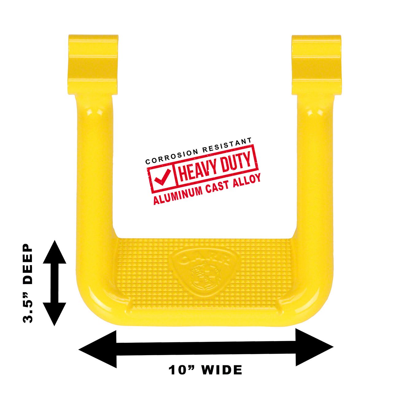 Bronco Hoop II Steps; Safety Yellow; Pair (21-25 Bronco) - Free Shipping