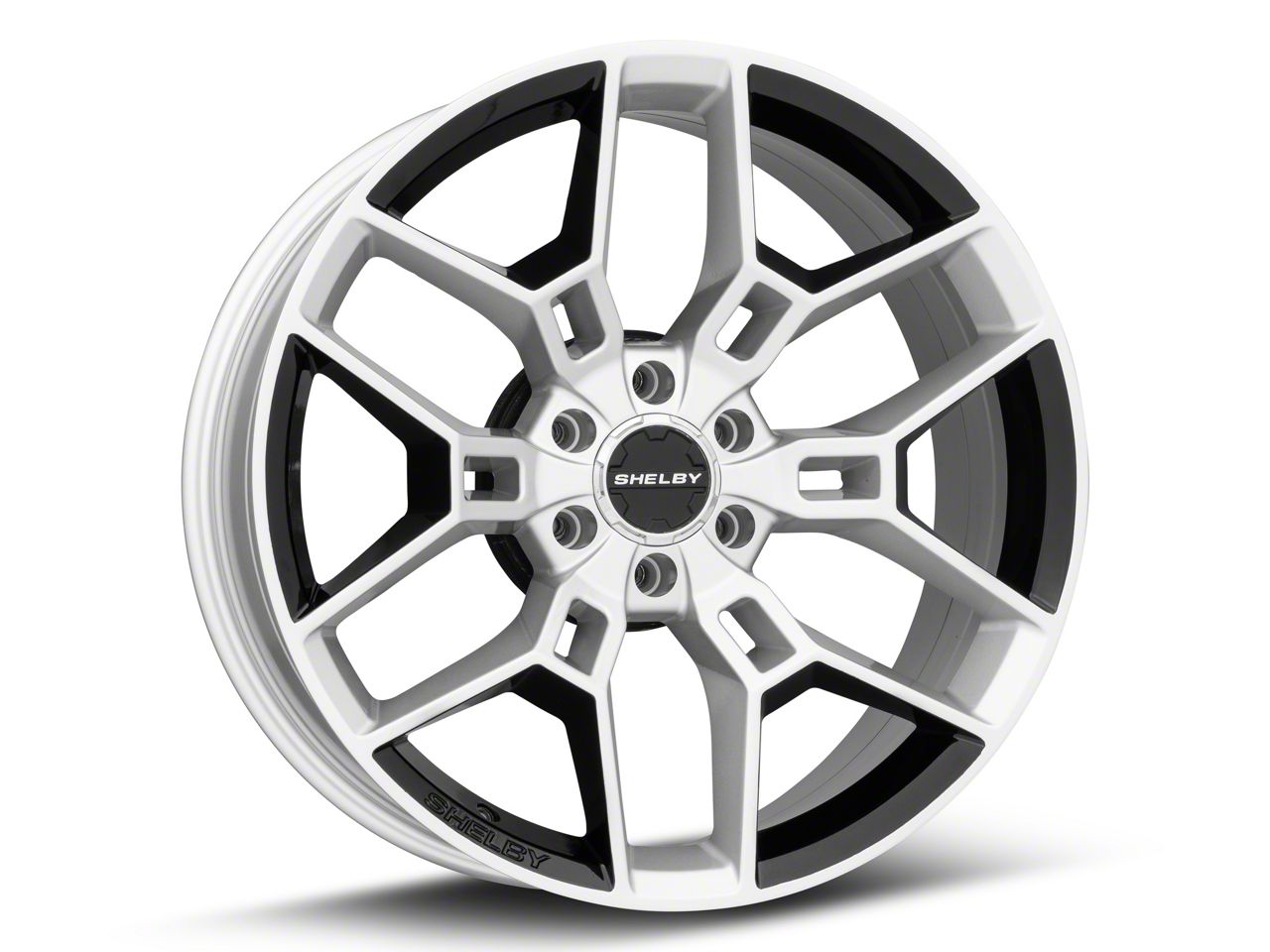 Carroll Shelby Wheels Bronco CS45 Chrome Powder with Black Inserts 6 ...