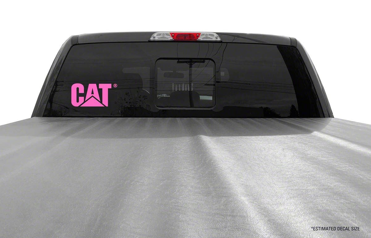 CAT Frontier 10-Inch Vinyl Decal; Pink CDPK10 (Universal; Some ...