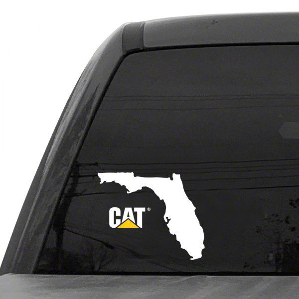 CAT Frontier 8-Inch Vinyl Decal; 2-Color Florida CDST7 (Universal; Some ...
