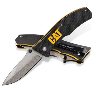 CAT Jeep Cherokee 7-1/2-Inch Drop Point Folding Knife 980002 (Universal ...
