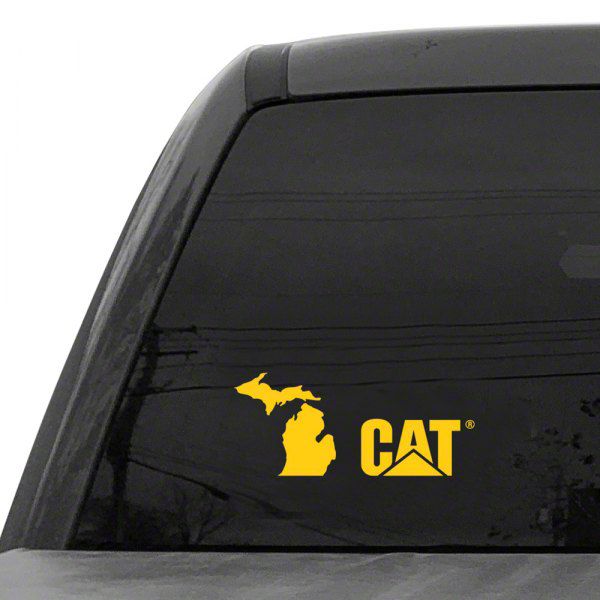 CAT Jeep Cherokee 8-Inch Vinyl Decal; Yellow Michigan CDST2 (Universal ...