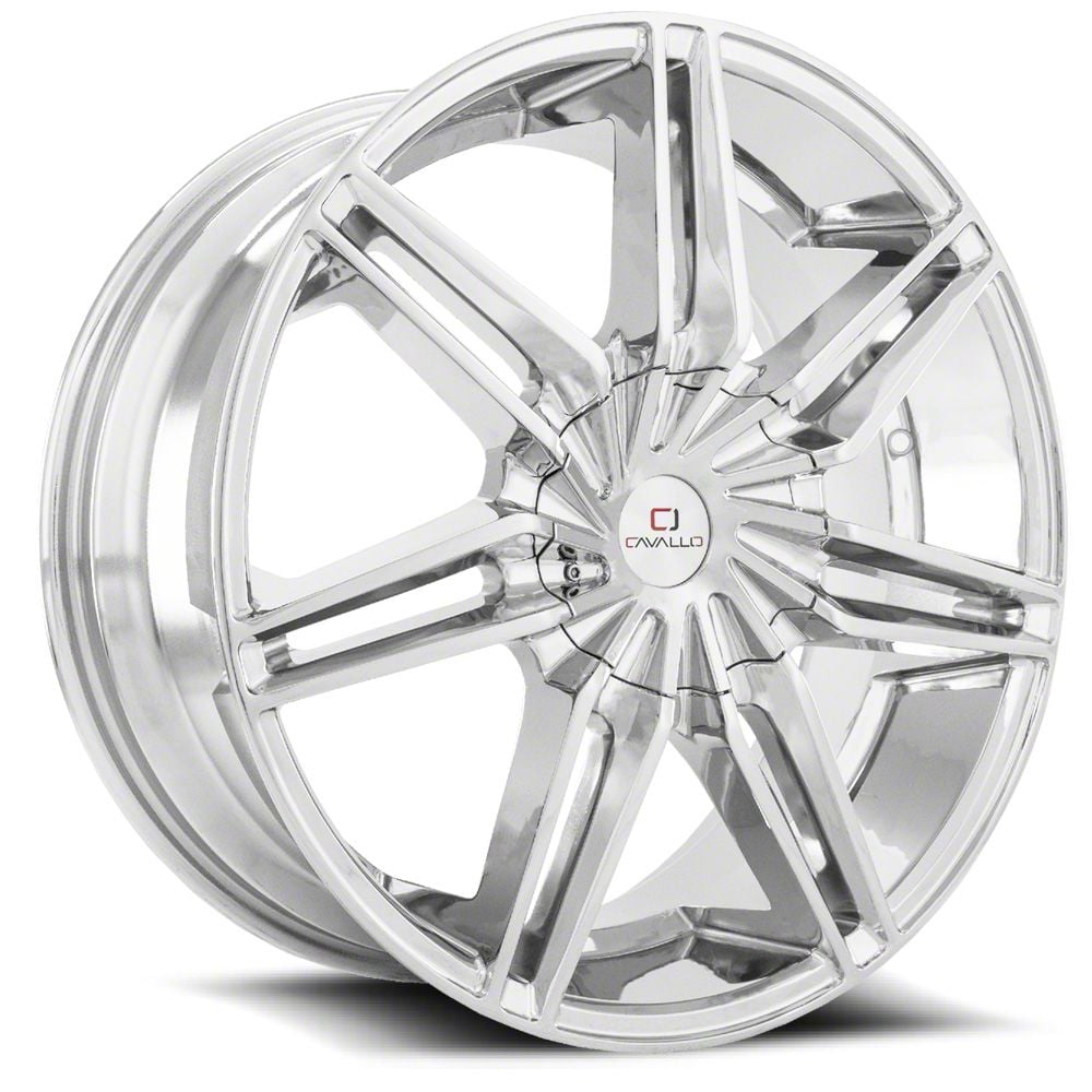 Cavallo Toyota 4-Runner CLV-19 Chrome 6-Lug Wheel; 20x8.5; 25mm Offset ...