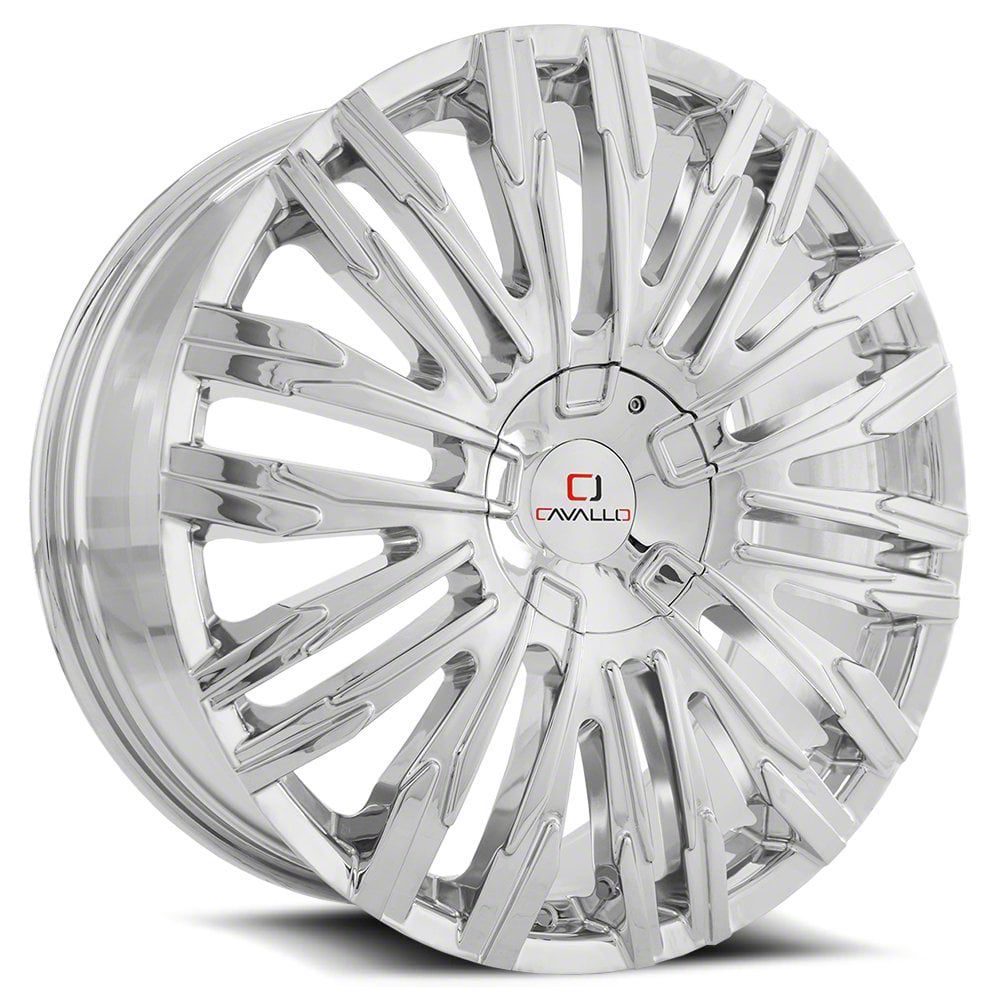 Cavallo Toyota 4-Runner CLV-28 Chrome 6-Lug Wheel; 22x9.5; 25mm Offset ...