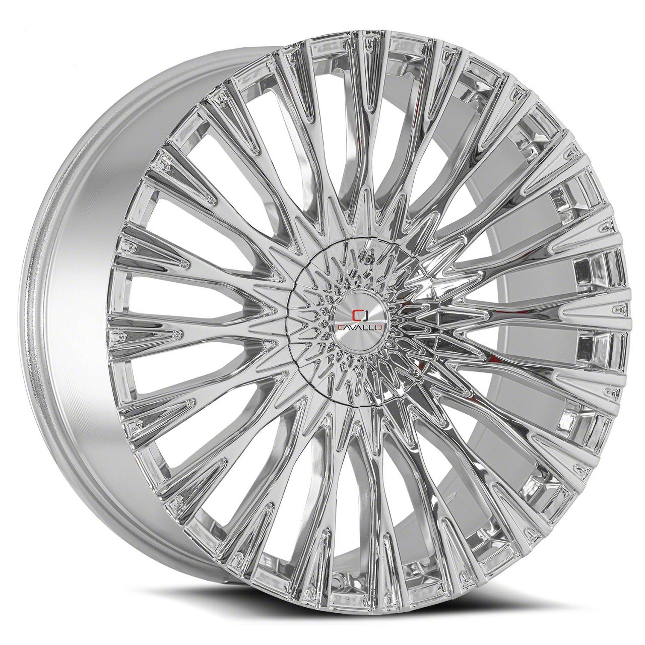 Cavallo Bronco Sport CLV-40 Chrome 5-Lug Wheel; 20x8.5; 35mm Offset CLV ...