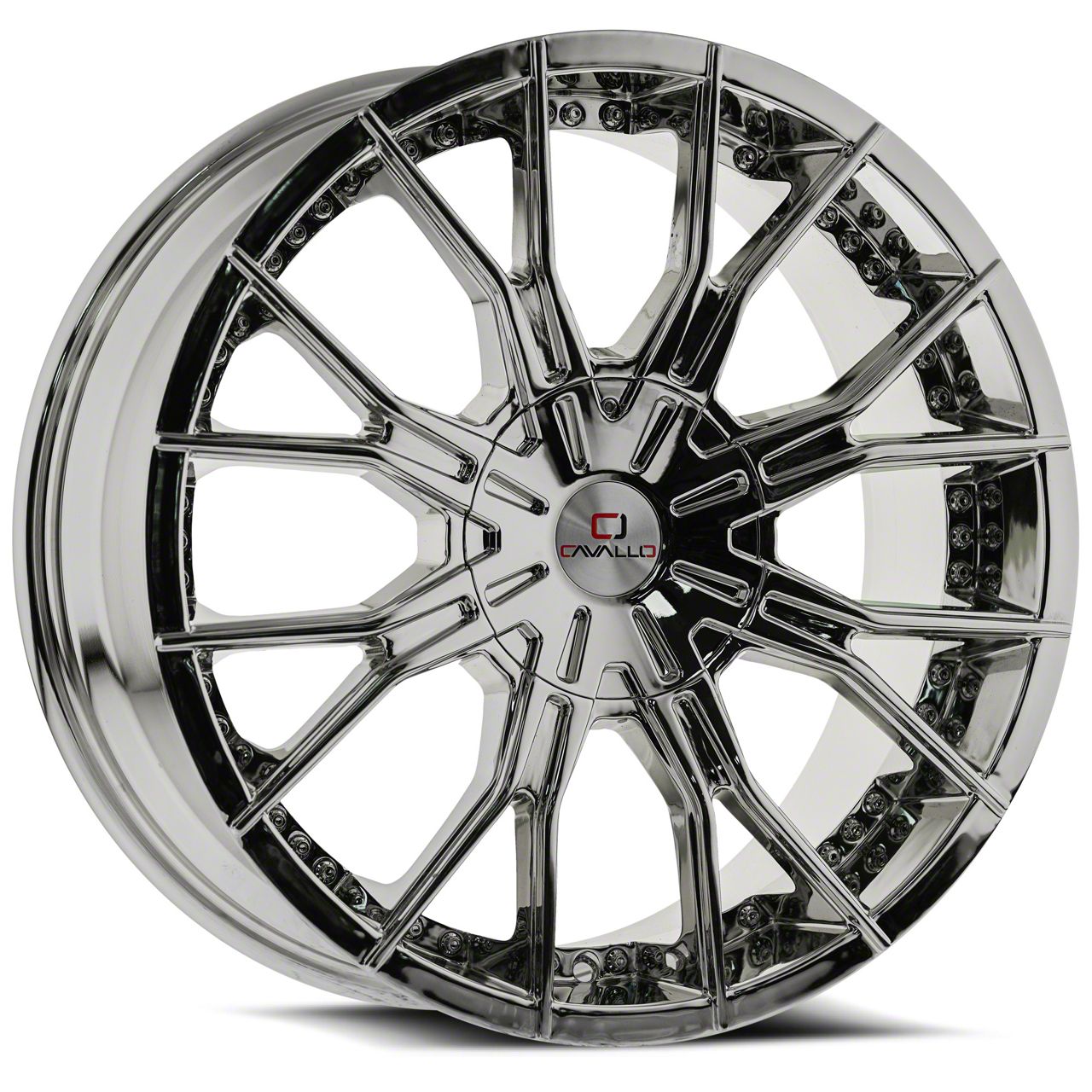 Cavallo Jeep Cherokee CLV-36 Chrome Wheel; 20x8.5; 35mm Offset CLV ...