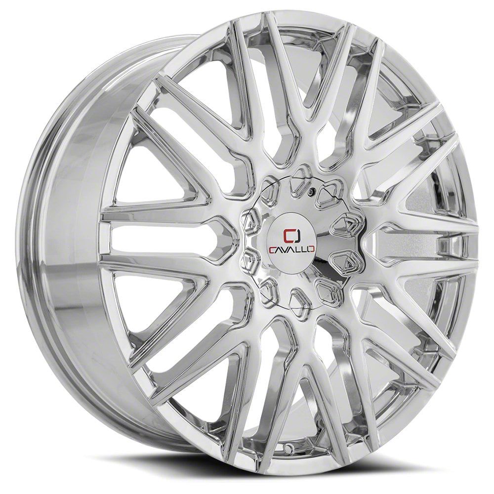 Cavallo Jeep Grand Cherokee CLV-24 Chrome Wheel; 20x8.5; 35mm Offset ...