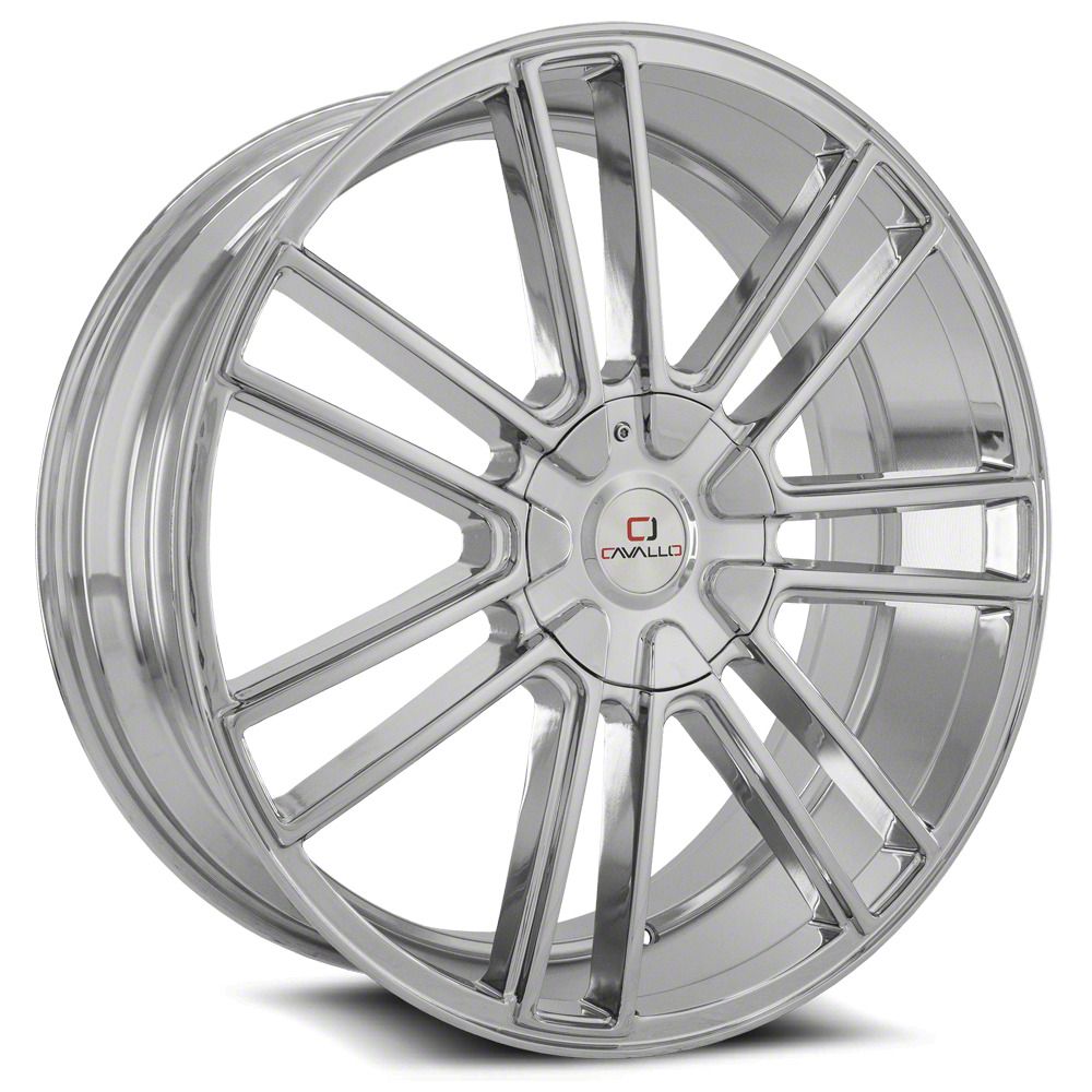 Cavallo Jeep Renegade CLV-21 Chrome Wheel; 20x8.5; 35mm Offset CLV-21208551101143+35C (15-23 ...