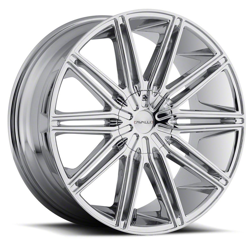 Cavallo Jeep Wrangler CLV-10 Chrome Wheel; 26x9.5; 15mm Offset CLV ...