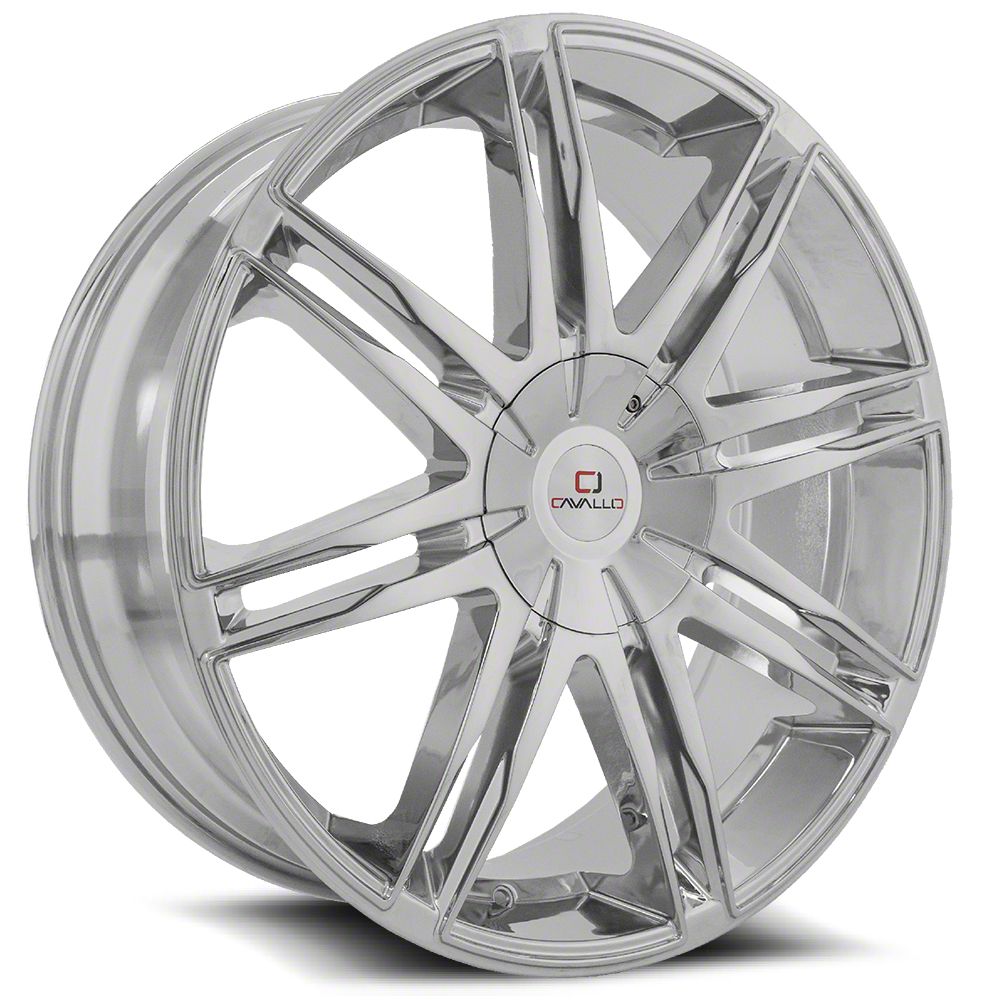 Cavallo Jeep Wrangler CLV-18 Chrome Wheel; 20x8.5; 35mm Offset CLV ...