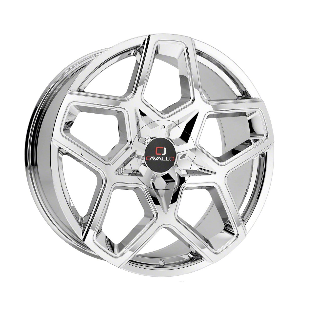 Cavallo Jeep Wrangler CLV-25 Chrome Wheel; 20x8.5; 35mm Offset CLV ...