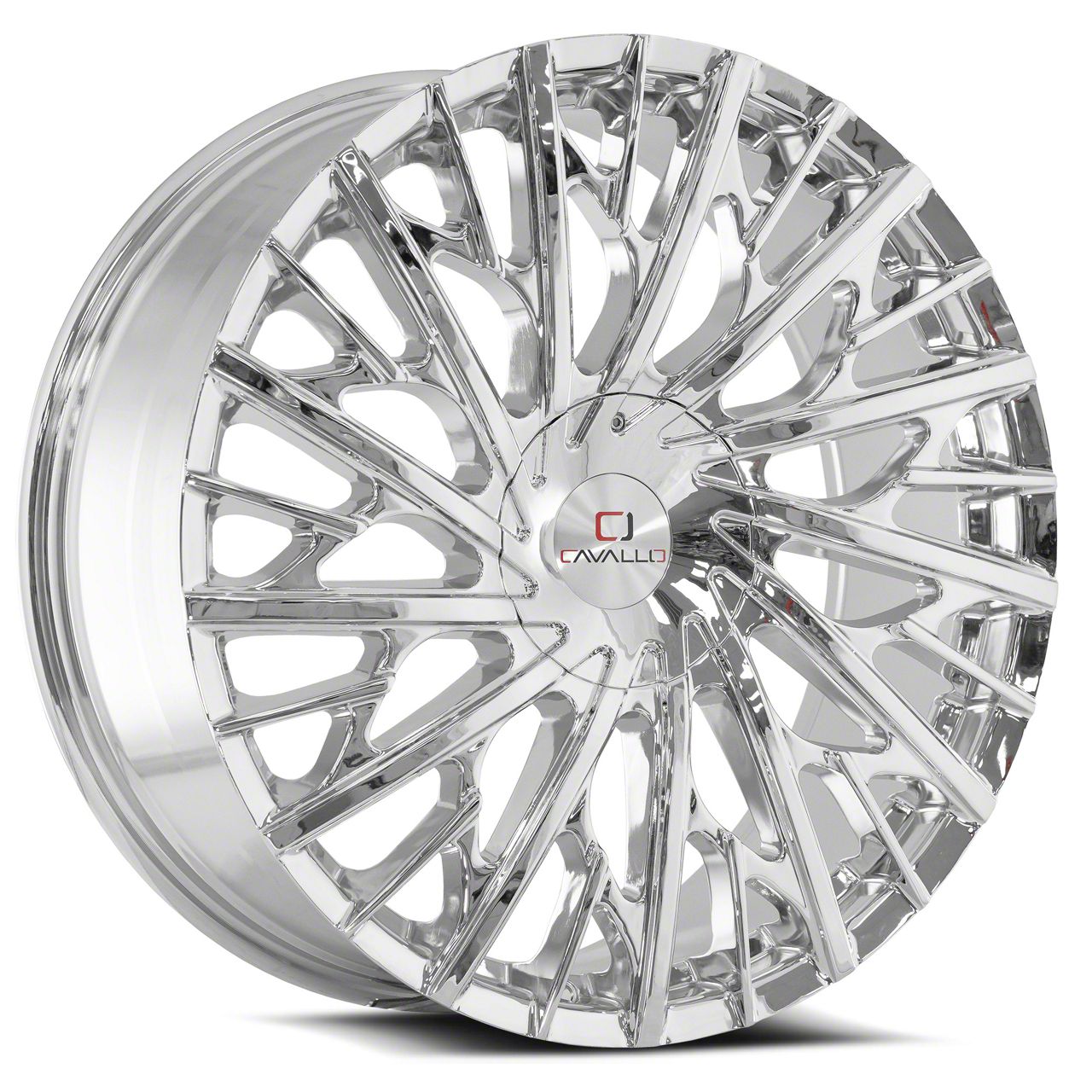 Cavallo Jeep Wrangler CLV-30 Chrome Wheel; 20x8.5; 35mm Offset CLV ...