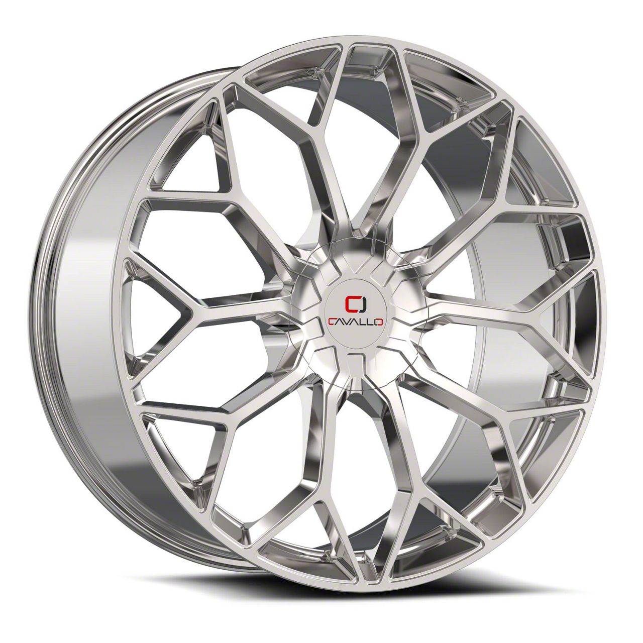 Cavallo Jeep Wrangler CLV-44 Nano Chrome Wheel; 22x8.5; 38mm Offset CLV ...