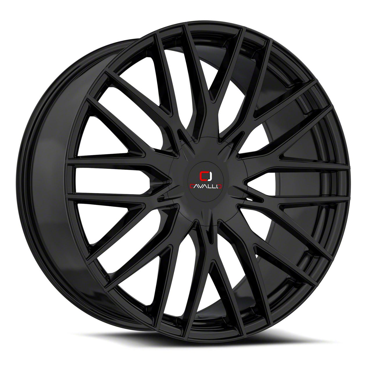 Cavallo Jeep Wrangler CLV-45 Gloss Black Wheel; 18x8; 35mm Offset CLV ...
