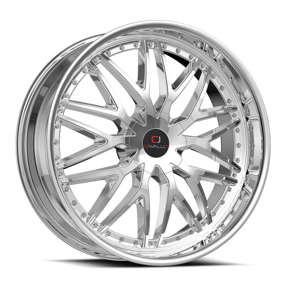 Cavallo Jeep Wrangler CLV-46 Nano Chrome Wheel; 18x8; 35mm Offset CLV ...