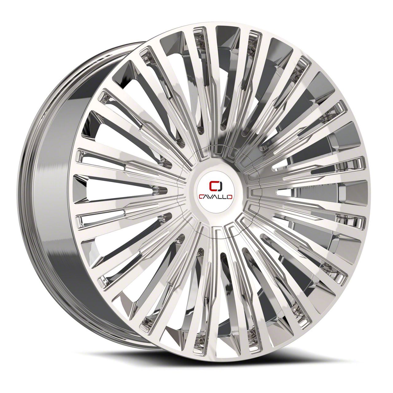 Cavallo Jeep Wrangler CLV-48 Nano Chrome Wheel; 20x8.5; 35mm Offset CLV ...