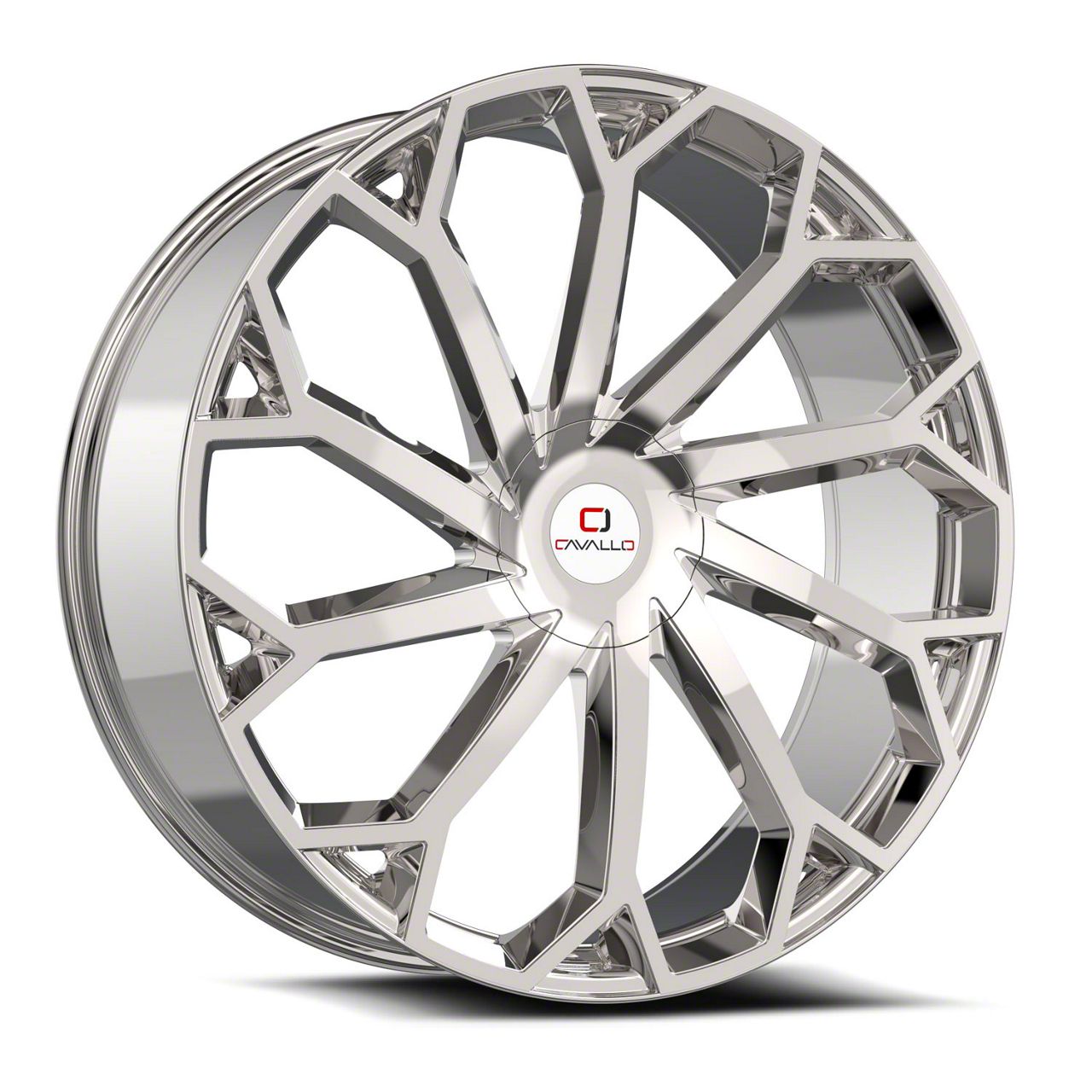 Cavallo Jeep Wrangler CLV-51 Chrome Wheel; 18x8; 35mm Offset CLV ...