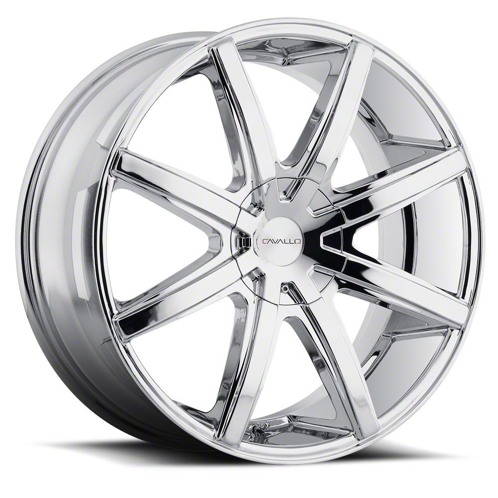 Cavallo Jeep Wrangler CLV-8 Chrome Wheel; 18x8; 38mm Offset CLV ...