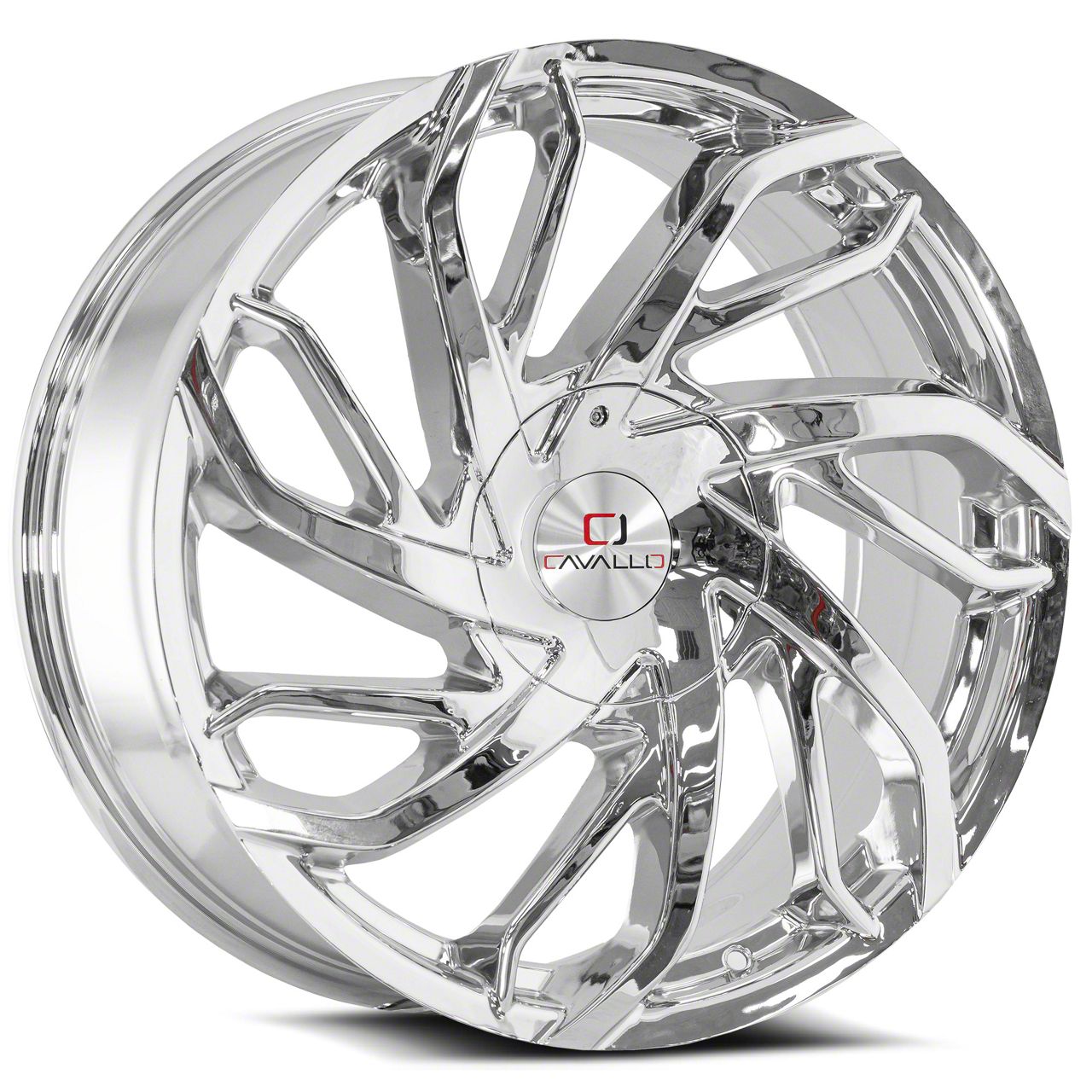 Cavallo Titan CLV-29 Chrome 6-Lug Wheel; 24x9; 25mm Offset CLV ...