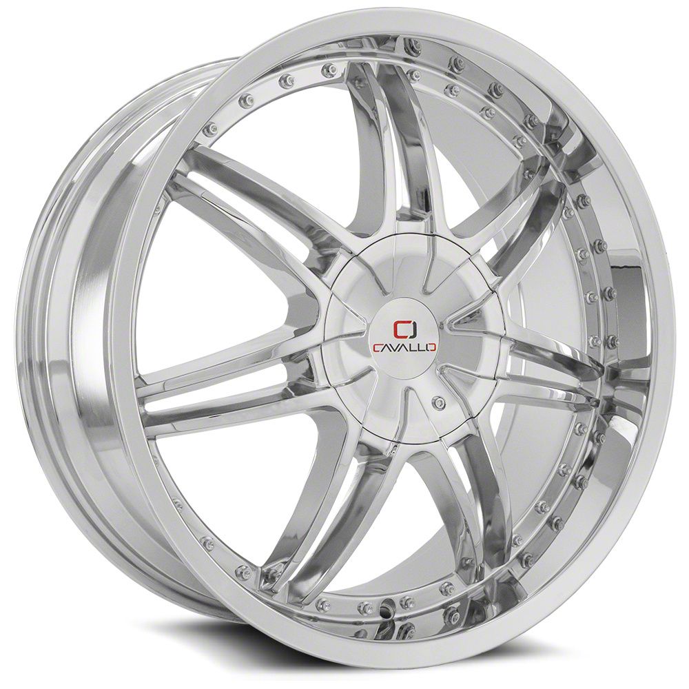 Cavallo Titan XD CLV-11 Chrome 6-Lug Wheel; 24x9; 30mm Offset CLV ...