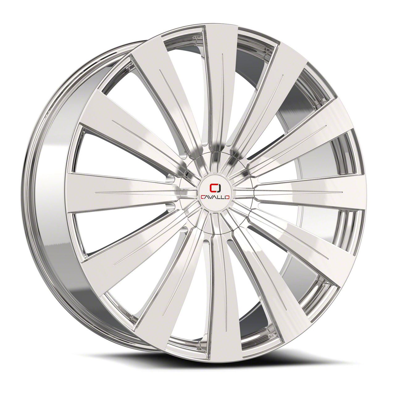 Cavallo Titan XD CLV-49 Chrome 6-Lug Wheel; 20x8.5; 25mm Offset CLV-49208561351397+25C (16-24 ...
