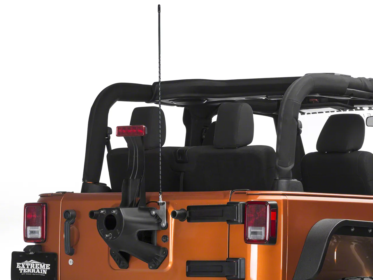 Mopar Jeep Wrangler CB Antenna Mount Kit with Jeep Logo Antenna JKAntKit 07 18 Jeep Wrangler JK Free Shipping