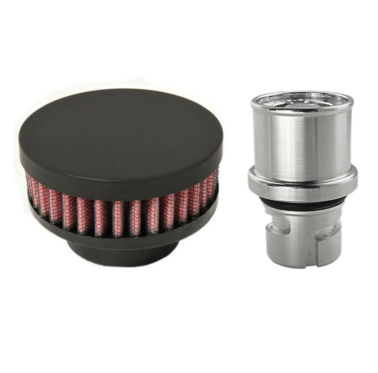 CFM Performance Jeep Wrangler Baffled Billet Valve Cover Breather; Wrinkle Blue 1-0305-3-WBL (12 ...