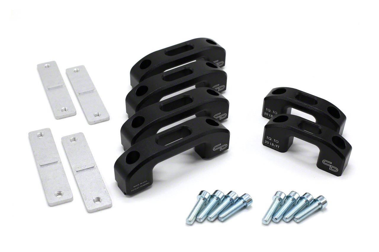 Charvonia Design Tacoma Tie-Down Kit; Black Textured TACO-KIT-BLACK PC ...