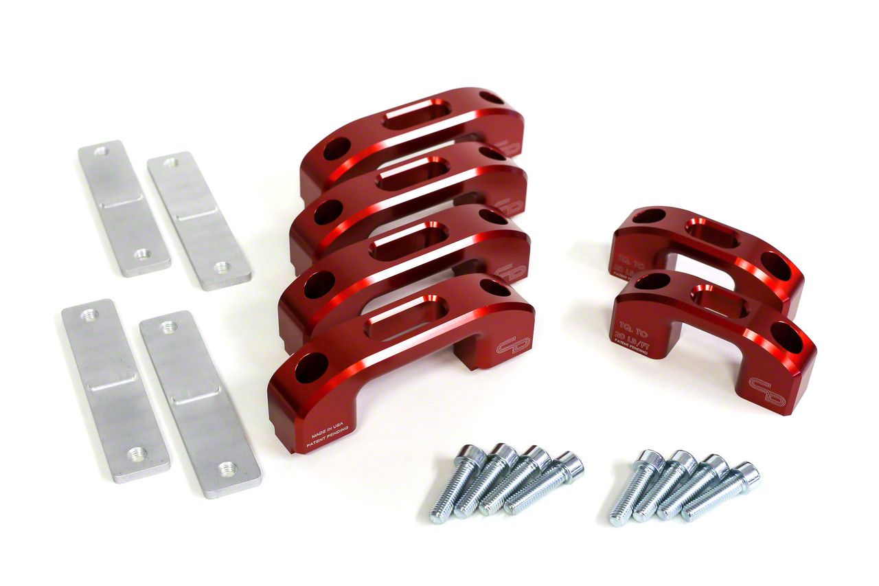 Charvonia Design Tacoma Tie-Down Kit; Red Anodize TACO-KIT-RED (05-26 Tacoma) - Free Shipping