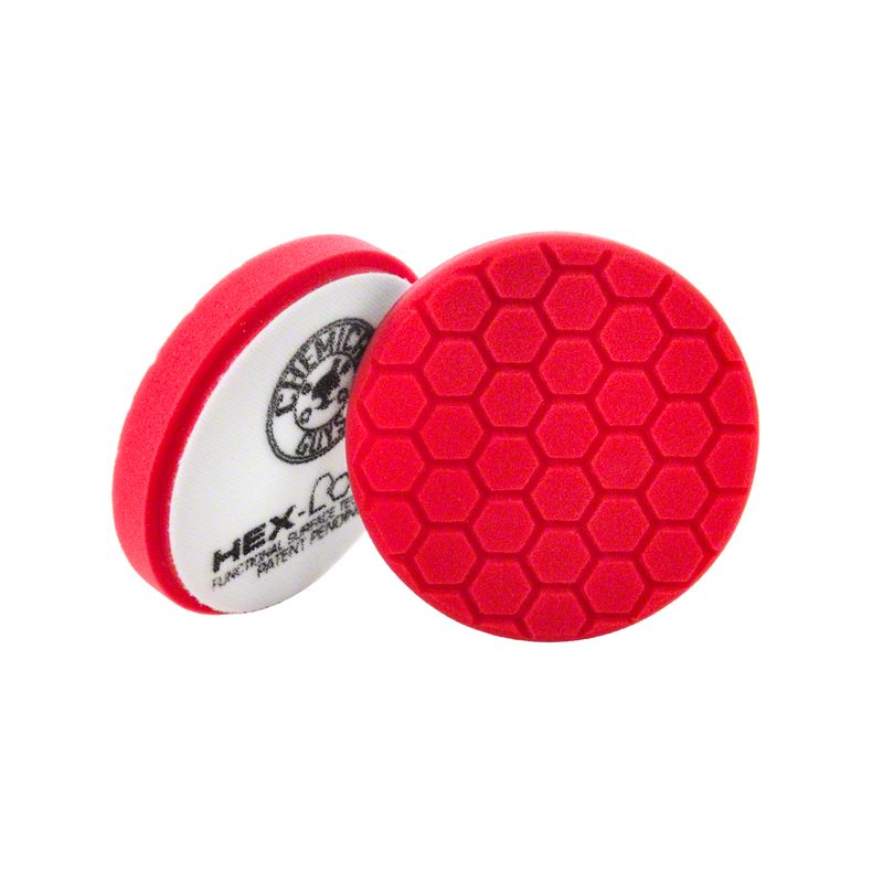 Chemical Guys Tacoma Red Hex-Logic Ultra Light Finishing Pad; 5.50-Inch BUFX_107HEX5