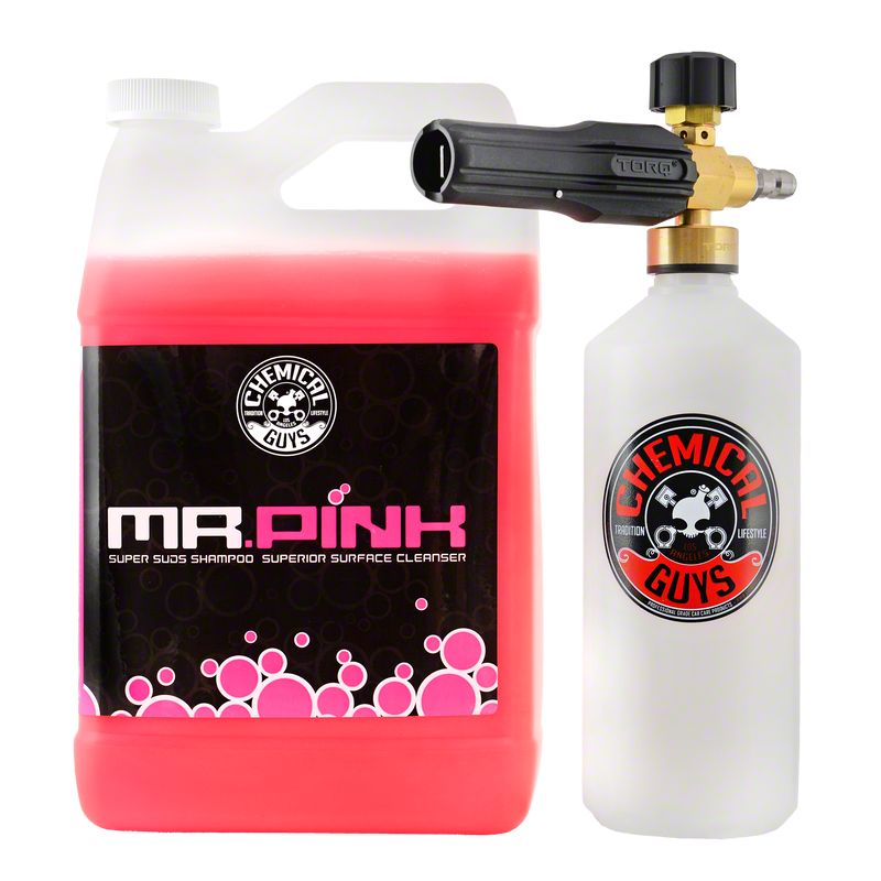 Chemical Guys Tacoma TORQ Foam Cannon Snow Foamer and Mr. Pink Super ...