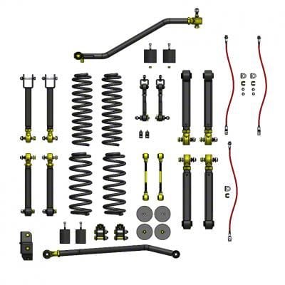 Jeep Wrangler 4-Inch Premium Short Arm Suspension Lift Kit (97-06 Jeep ...