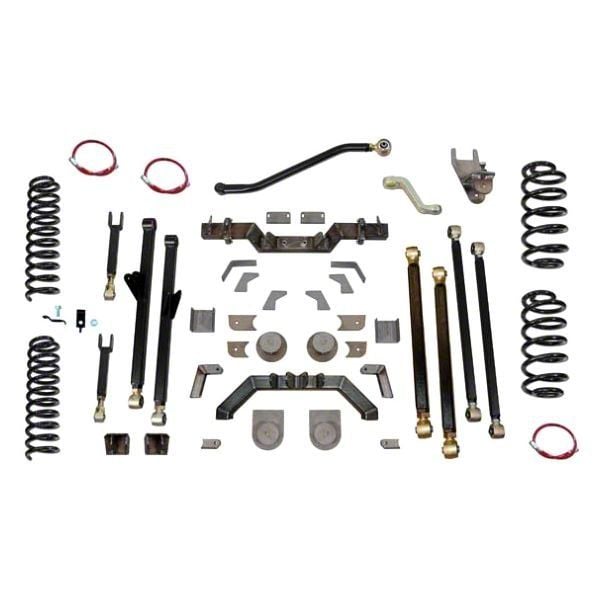 Jeep Wrangler 5.50-Inch Long Arm Suspension Lift Kit with Rear 5-Inch ...