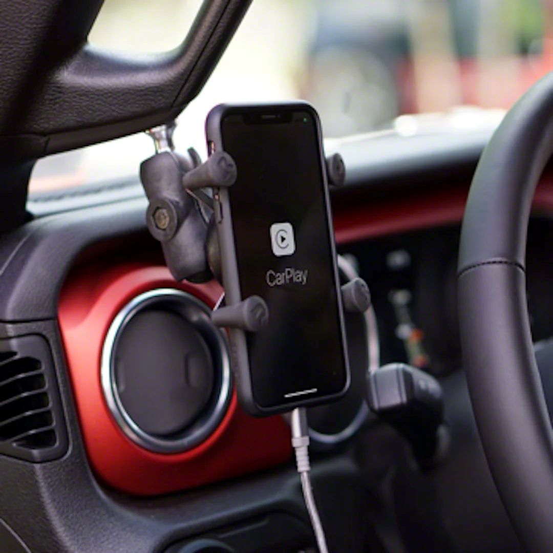 CMM Offroad Jeep Gladiator A-Pillar Ball Mount with 1-Inch Ball and RAM ...